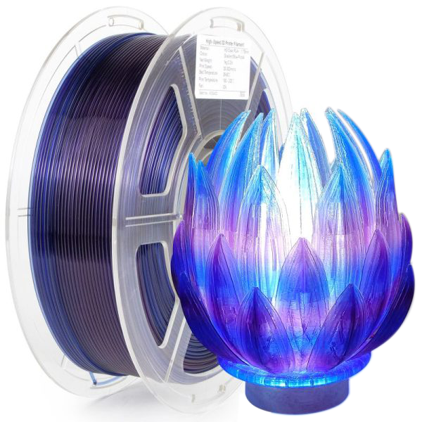 3DQUB Transparent PLA Filament Crystal Clear High-Speed 3D Printing 14 ...